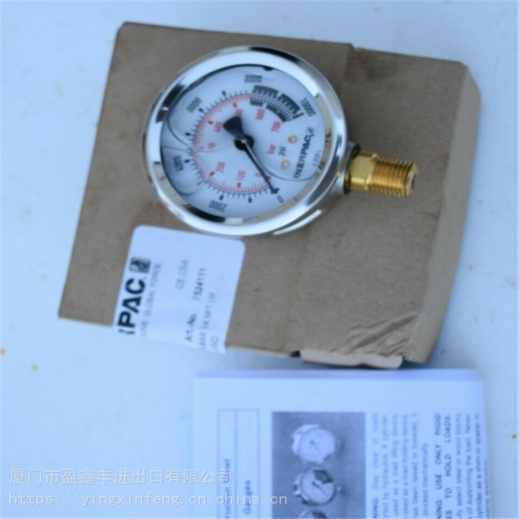 美国ENERPAC恩派克G2535L压力表0-10000psi螺纹1/4NPT|价格|厂家|多少钱-全球塑胶网